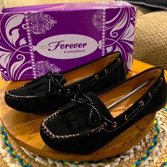 Forever Comfort | Shoes | Forever Comfort Jimmi4 Black Moccasin Sz 6 ...